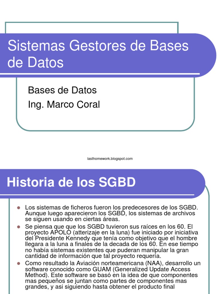 1 SGBD | PDF | SQL | Bases de datos
