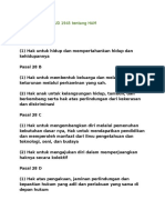 Makna Pasal 28 A-J UUD 1945 | PDF