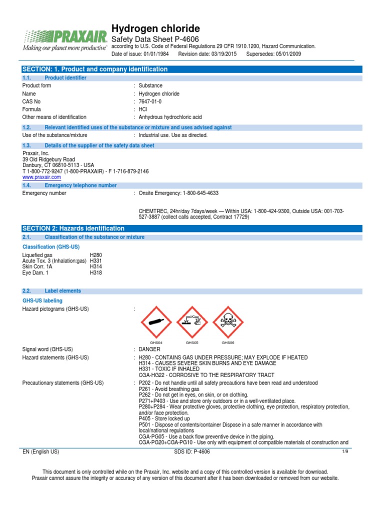 Material Safety Data Sheet Sample | PDF | Personal Protective Equipment ...