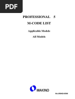 Mazak M Code List | PDF | Machines | Crafts