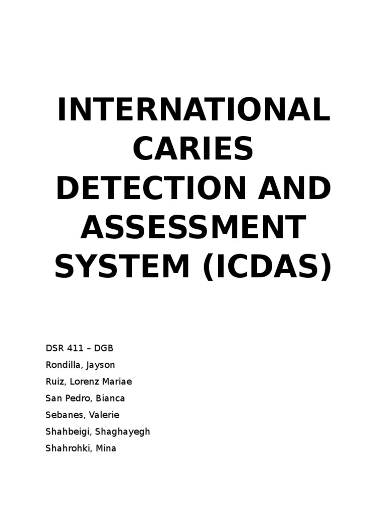 ICDAS | PDF | Tooth Enamel | Dentin