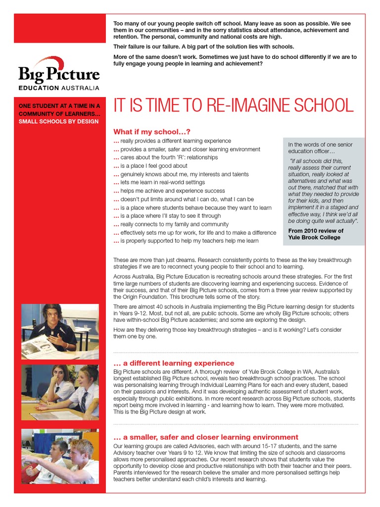Big Picture | PDF | Pedagogy | Education Theory