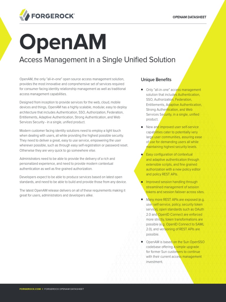 OpenAM PDF | PDF | Representational State Transfer | Application Programming Interface