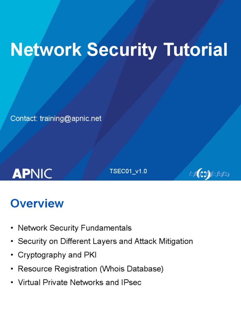 Network Security Tutorial | PDF