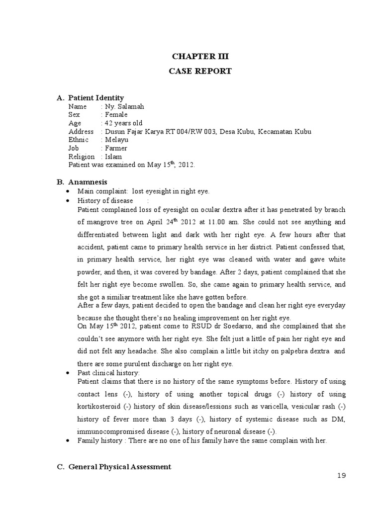 CHAPTER III-case Report v1.0 | PDF | Human Eye | Visual System