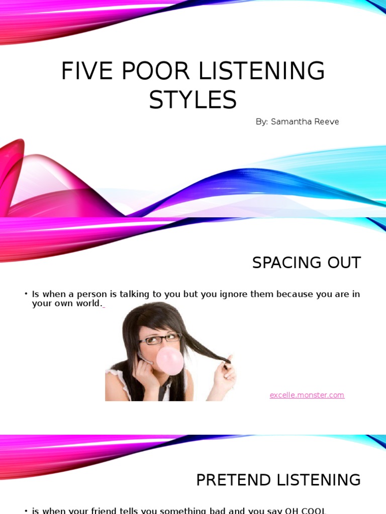 Five Poor Listening Styles Explained | PDF