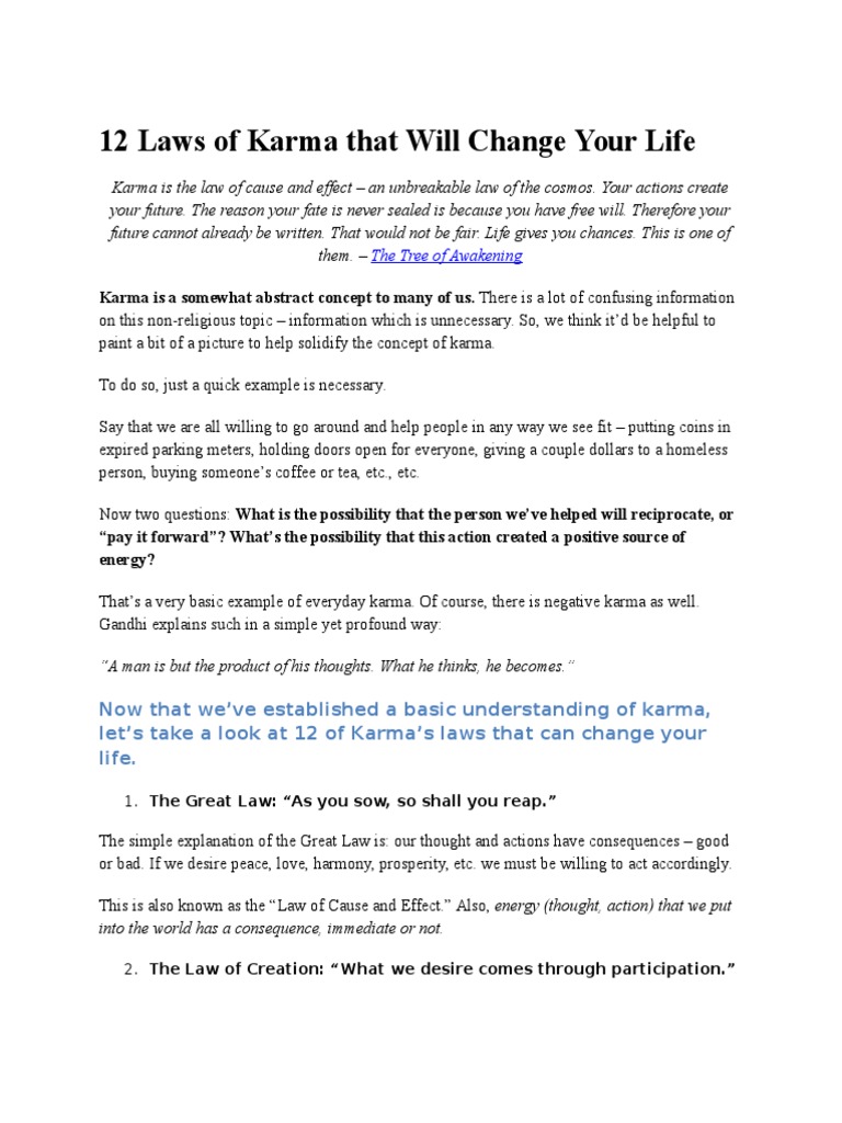 12 Laws of Karma That Will Change Your Life | Karma | Patience