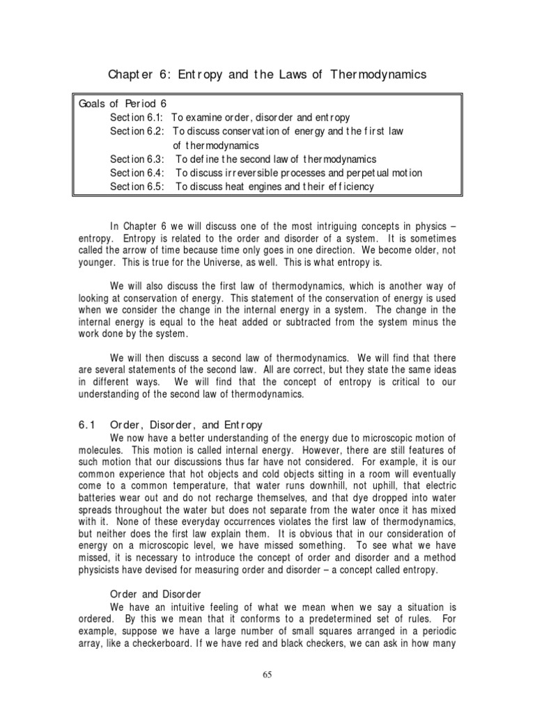 Entropy A Detailed Explanation | PDF | Entropy | Second Law Of ...