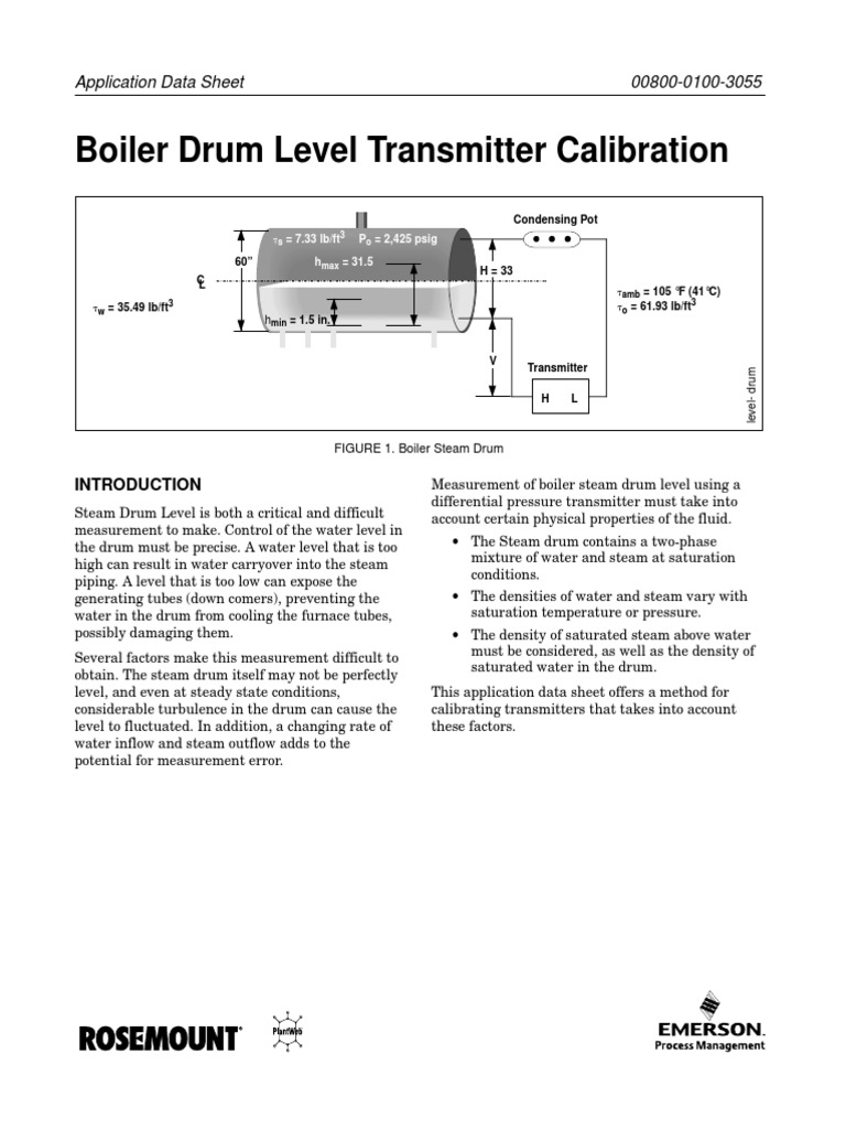 Boiler Drum Level Transmitter Calibration | Pressure | Boiler