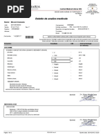 Rezultate Analize Medicale - MedLife | PDF