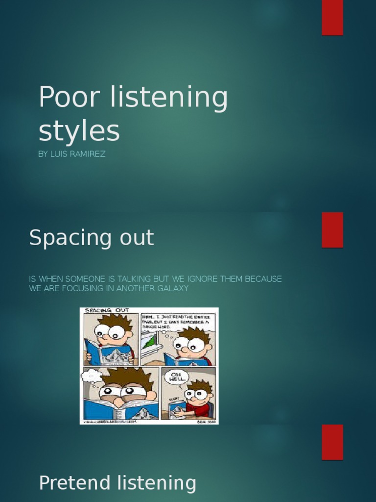 Understanding Poor Listening Styles | PDF