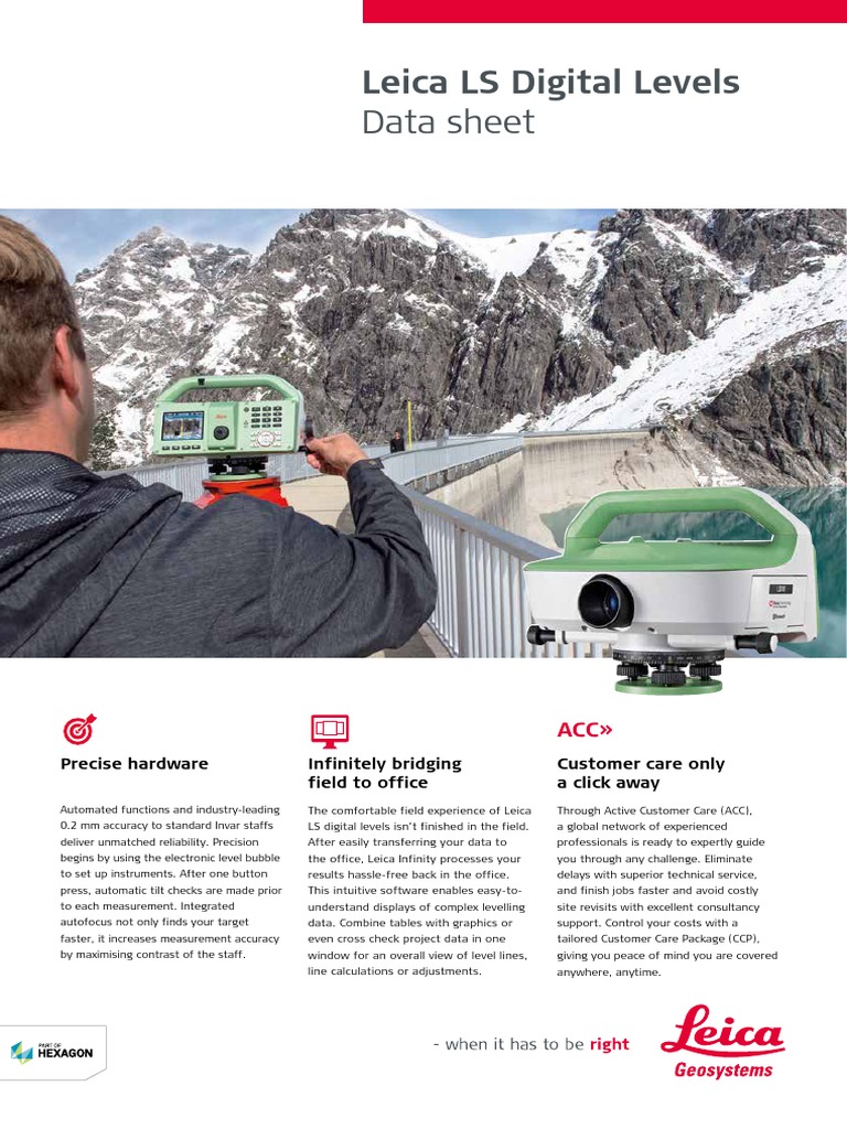 Leica LS15 LS10 Digital Levels DS en | PDF | Autofocus | Accuracy And ...