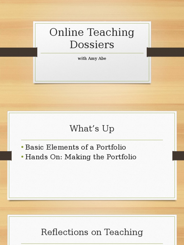 Creating Digital Teaching Dossiers | PDF | Business | Art