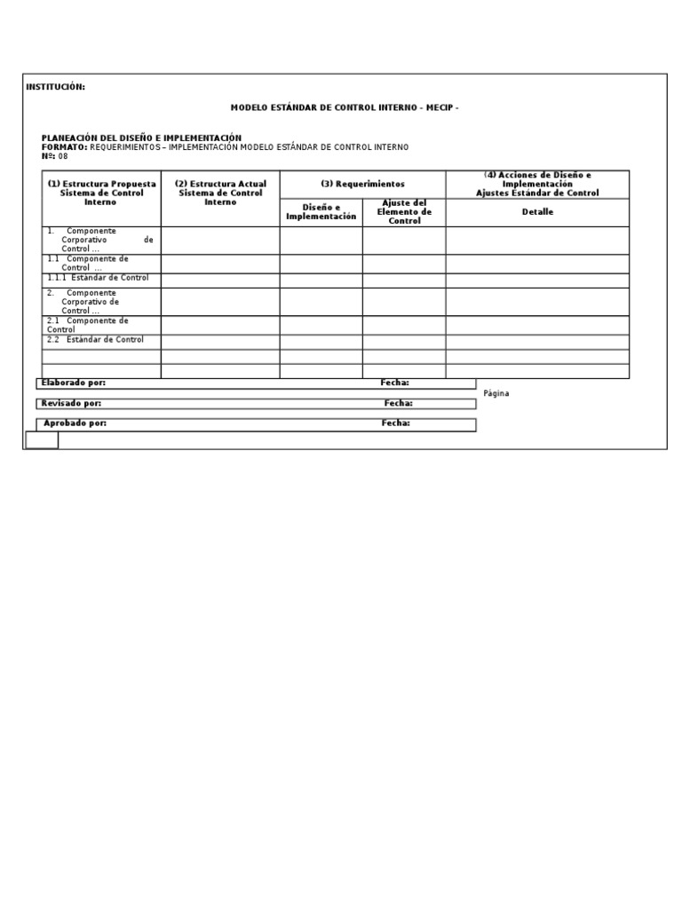 Formato 08 - Requerm Impl SCI | PDF | Negocios