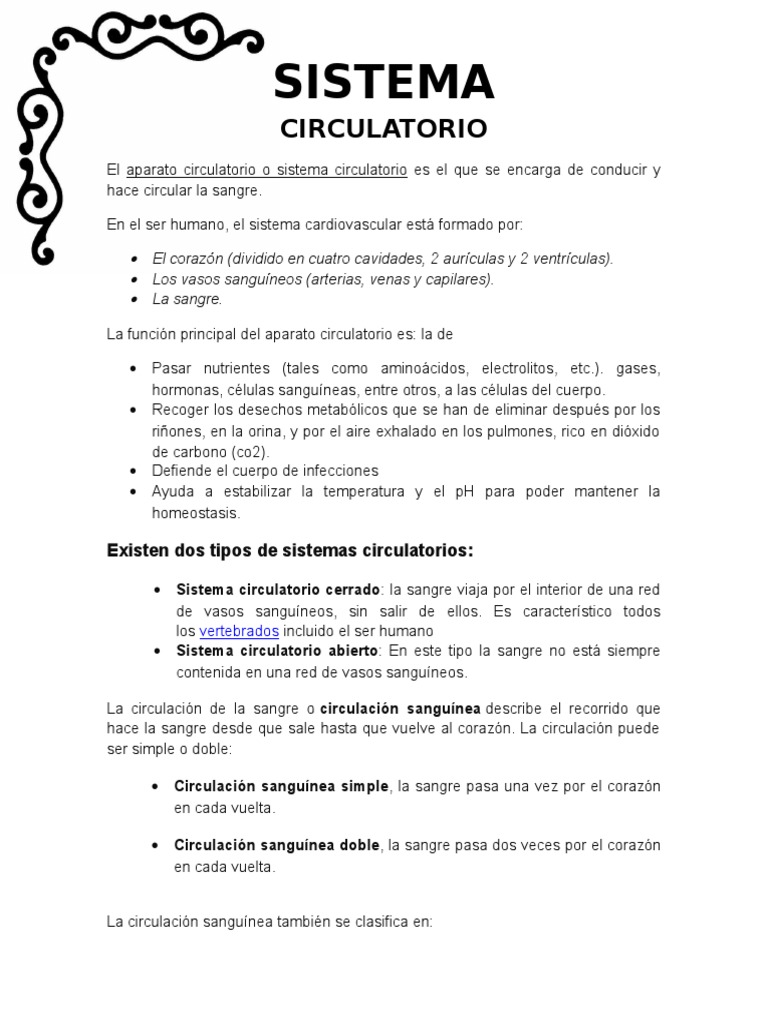 Sistema Circulatorio