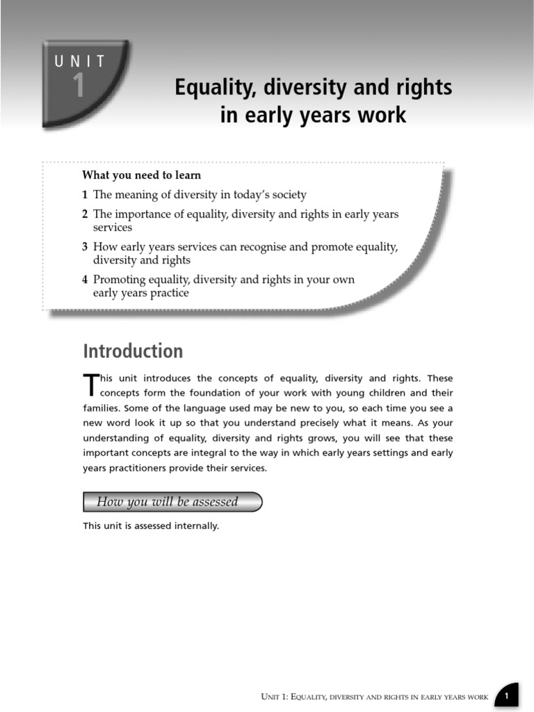 Equality, Diversity and Rights | PDF | Discrimination | Social Inequality