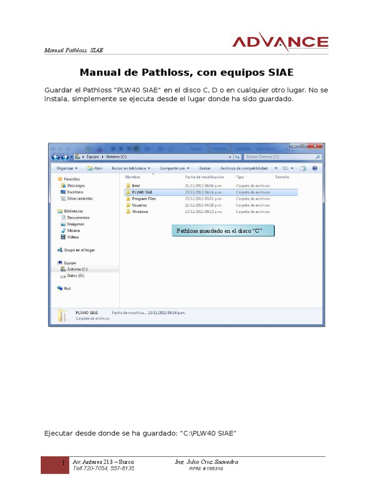 Configuración y cálculo de un enlace de microondas utilizando el software Pathloss SIAE | PDF ...