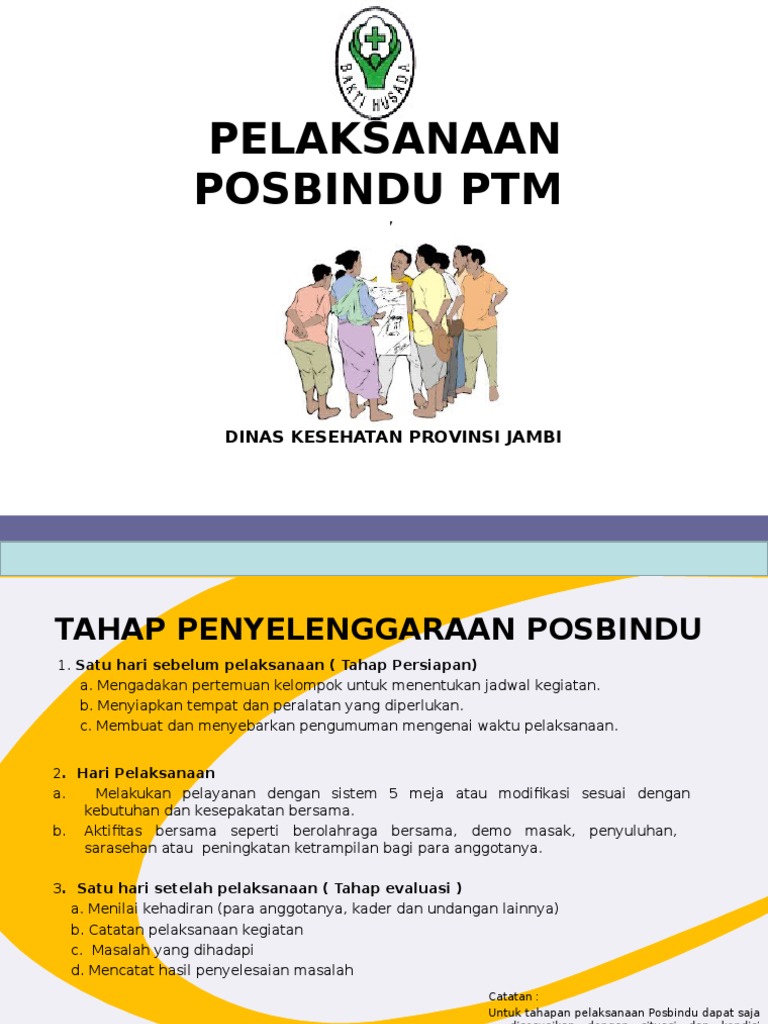 Tahapan Kegiatan Posbindu PTM | PDF | Kesehatan Holistik