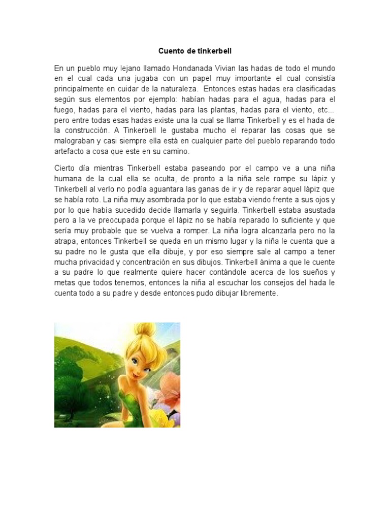 Cuento de Tinkerbell