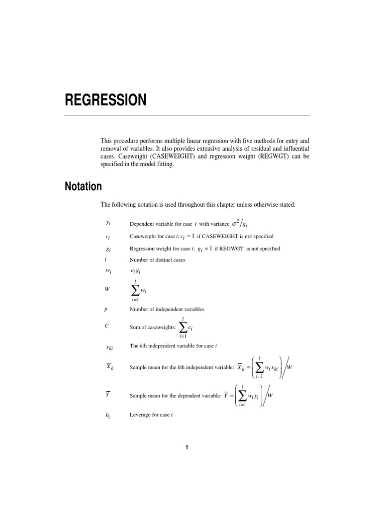 Regression SPSS | PDF | Regression Analysis | Errors And Residuals