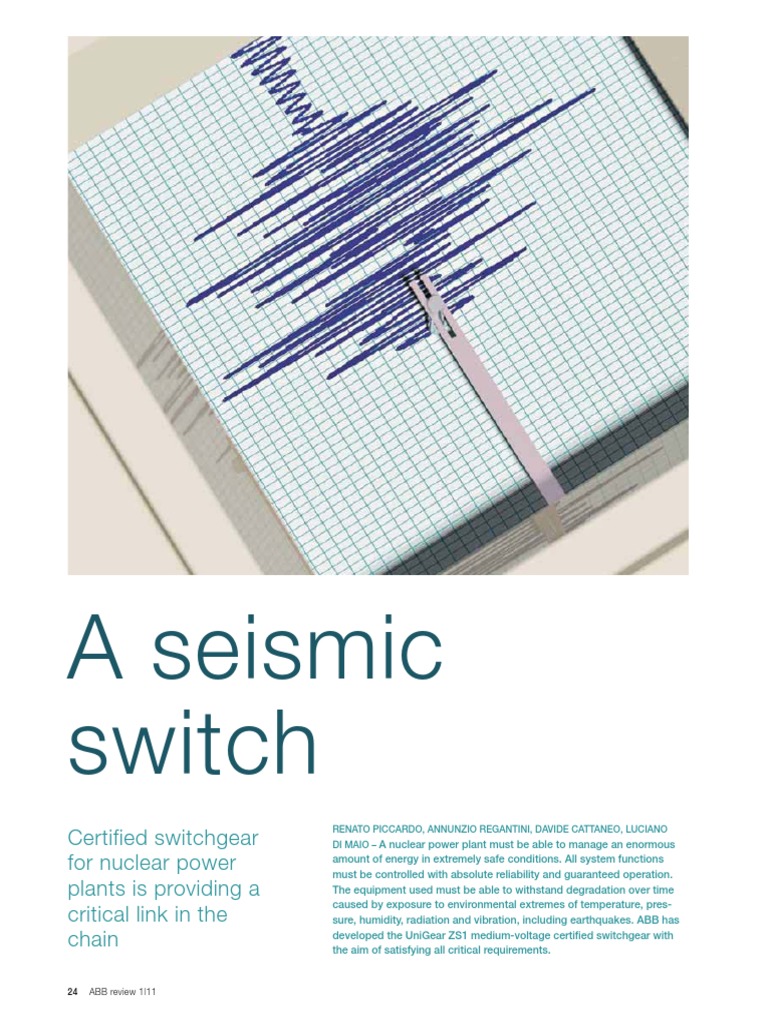 A Seismic Switch: Certified Switchgear For Nuclear Power Plants Is ...