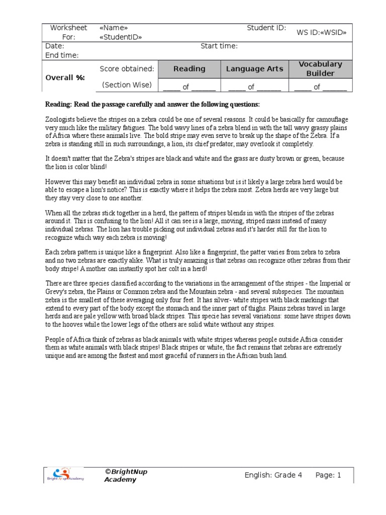 4th GR Reading Passage | PDF | Volcano | Lava