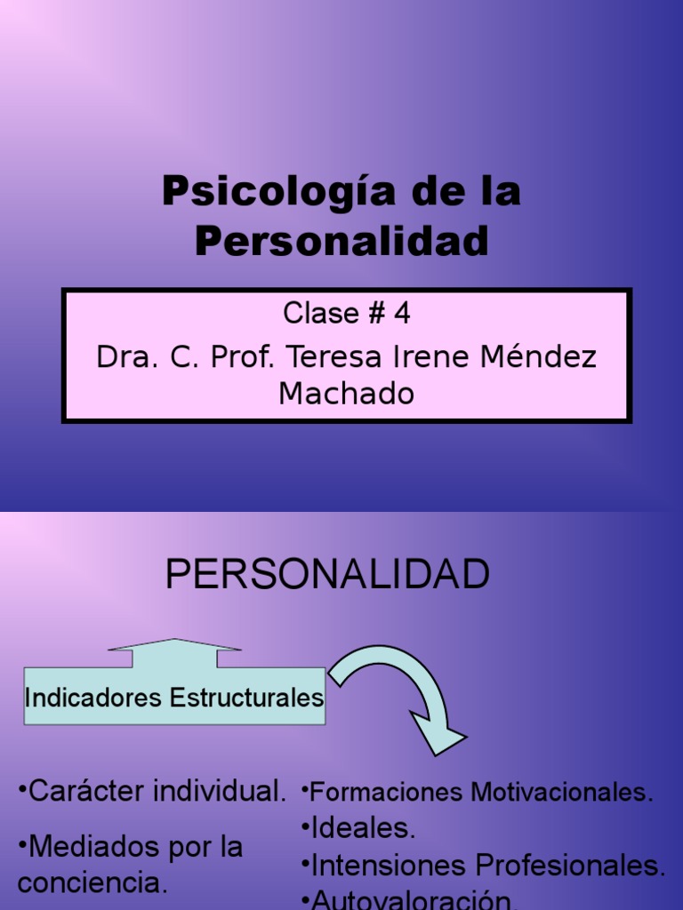Psicología de La Personalidad | PDF | Sicología | Comportamiento