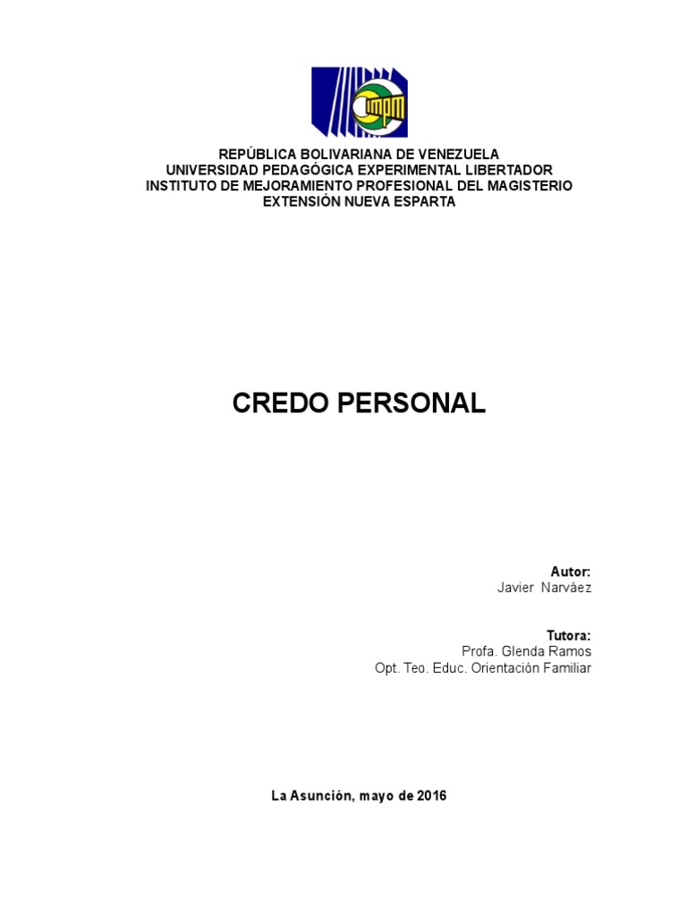Mi Credo Personal | PDF | Amor | Science