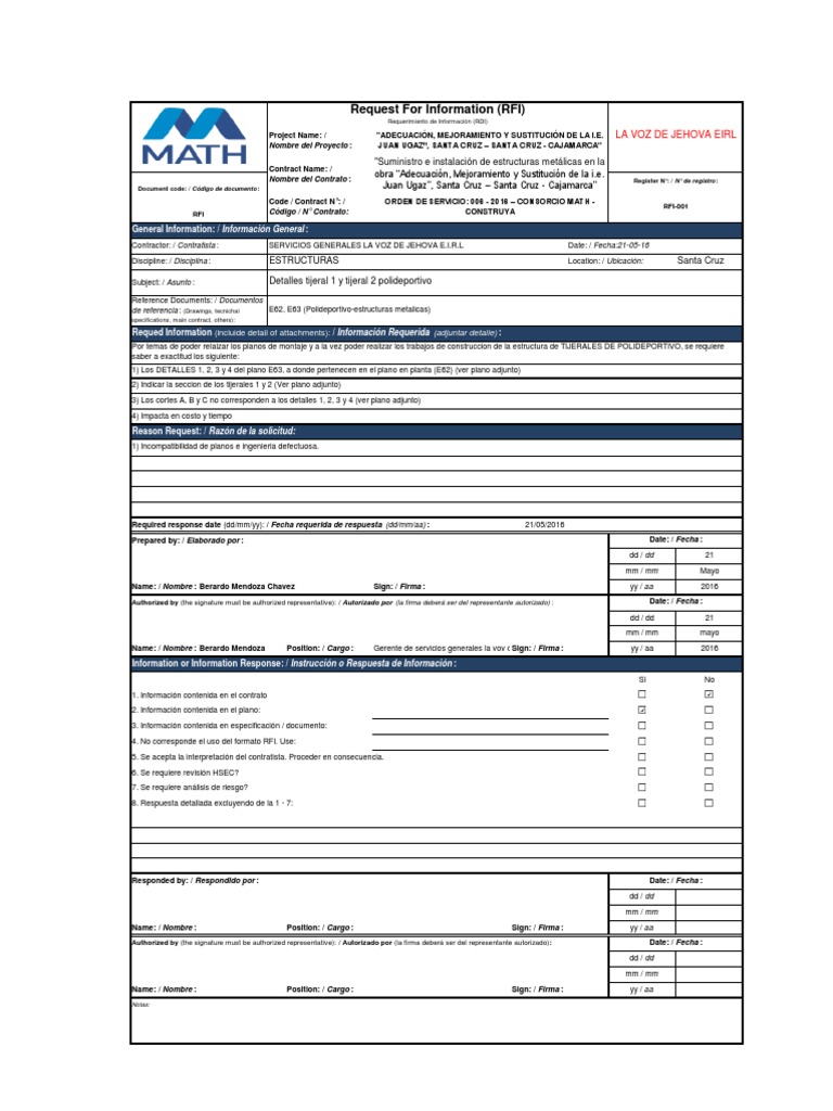 Rfi 001 | PDF | Acero | Science