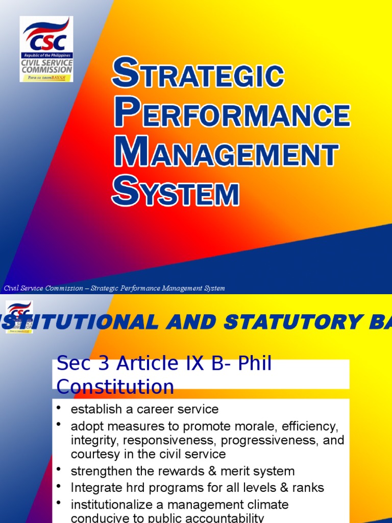SPMS Presentation | PDF | Performance Management | Human Resource ...