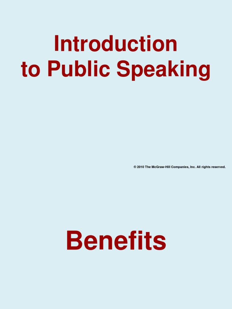 1 Intro To Public Speaking | PDF | Public Speaking | Communication