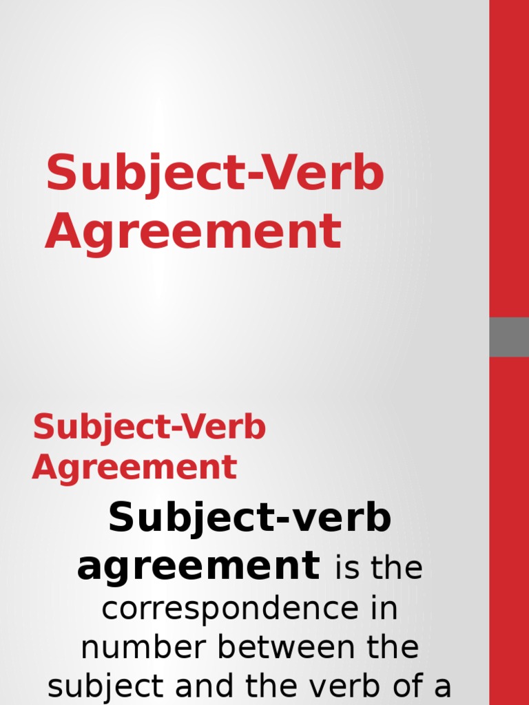 Subject-Verb Agreement Rules Explained | PDF | Verb | Philology