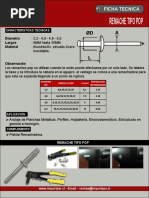 Remaches Pop (Espesor de Agarre) | PDF