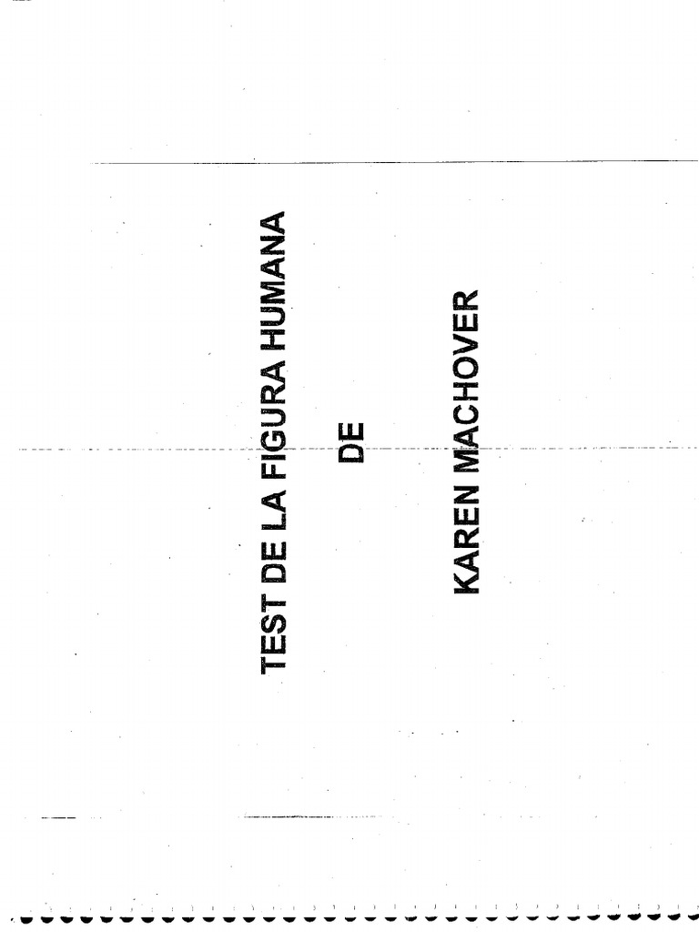 Test de La Figura Humana Machover | PDF