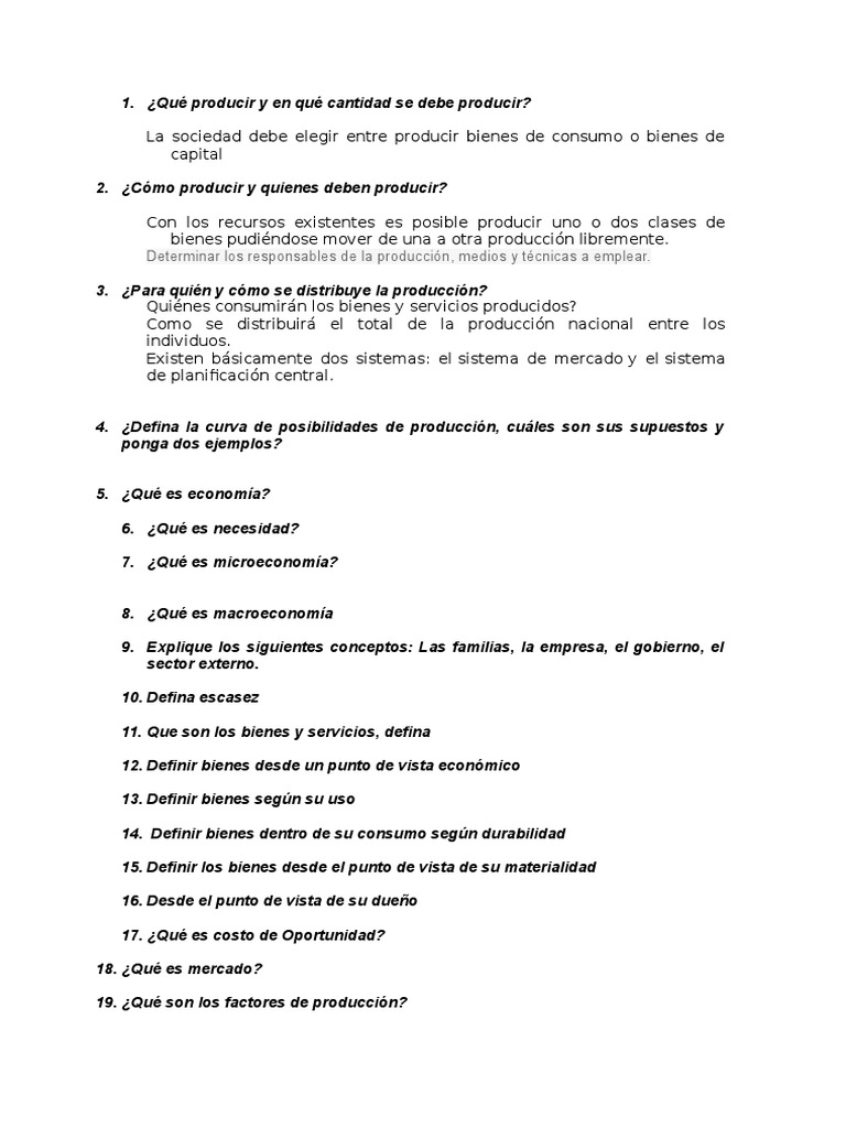 Qué Producir y en Qué Cantidad Se Debe Producir | PDF