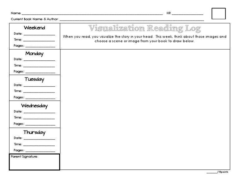 Visualization Reading Log Template | PDF