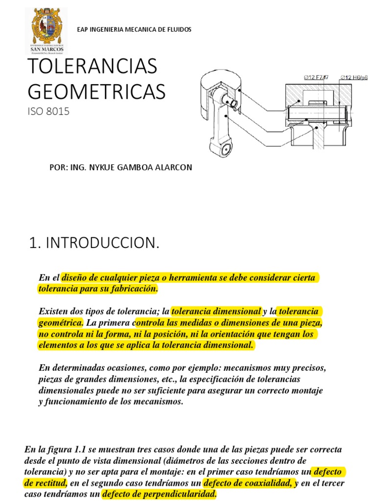 Tolerancias Geométricas según ISO 8015 | PDF | Tolerancia de ingeniería ...