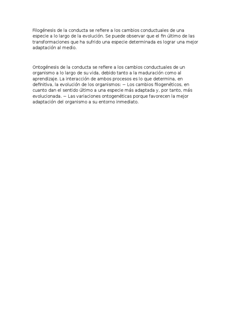 Filogenesis y Ontogenesis | PDF | Ciencia y matemáticas
