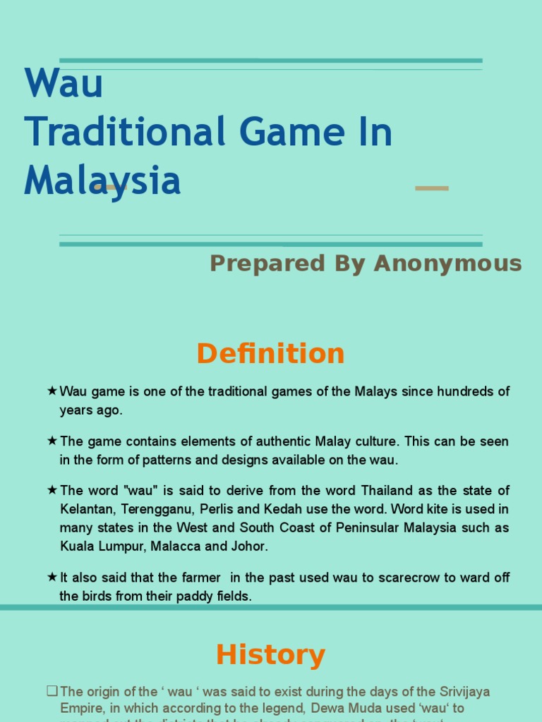 Wau Traditional Game in Malaysia | PDF | Malaysia