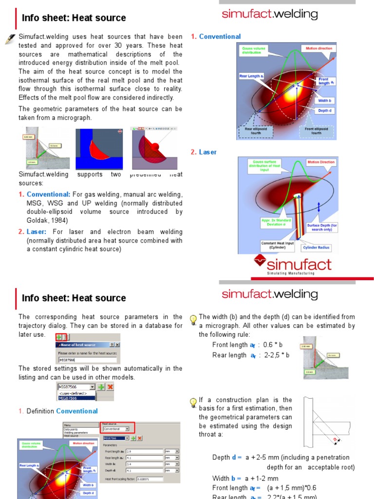 Info Sheet: Heat Source: Conventional | PDF | Welding | Construction