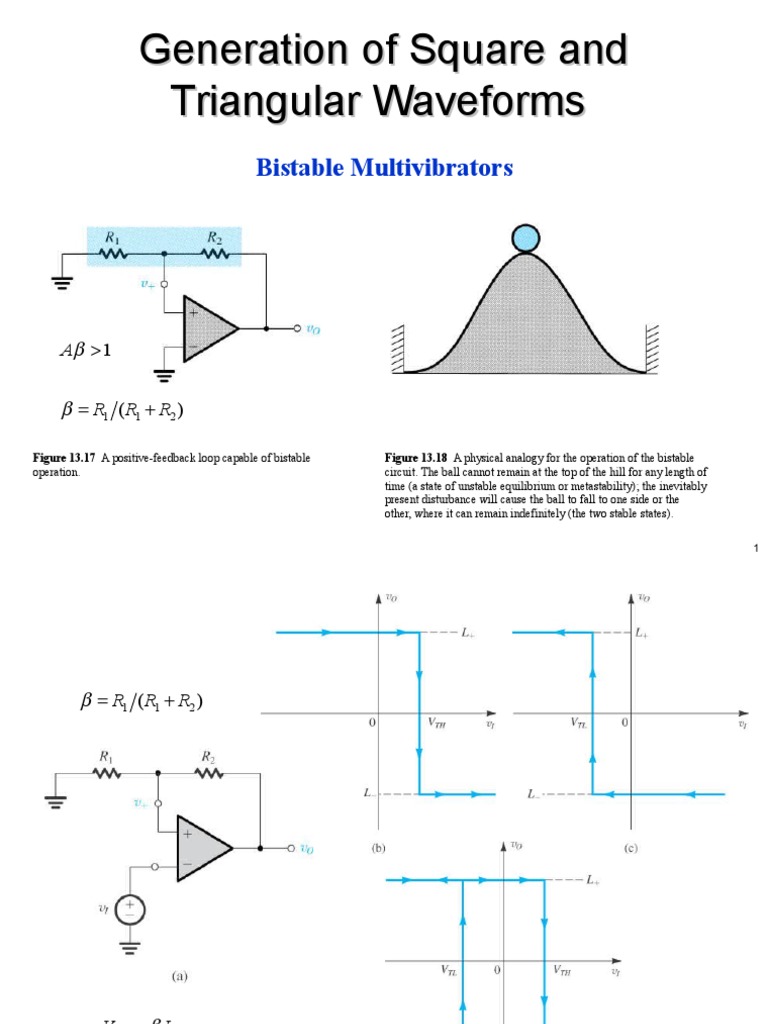 Square and Triangular Waveform | PDF