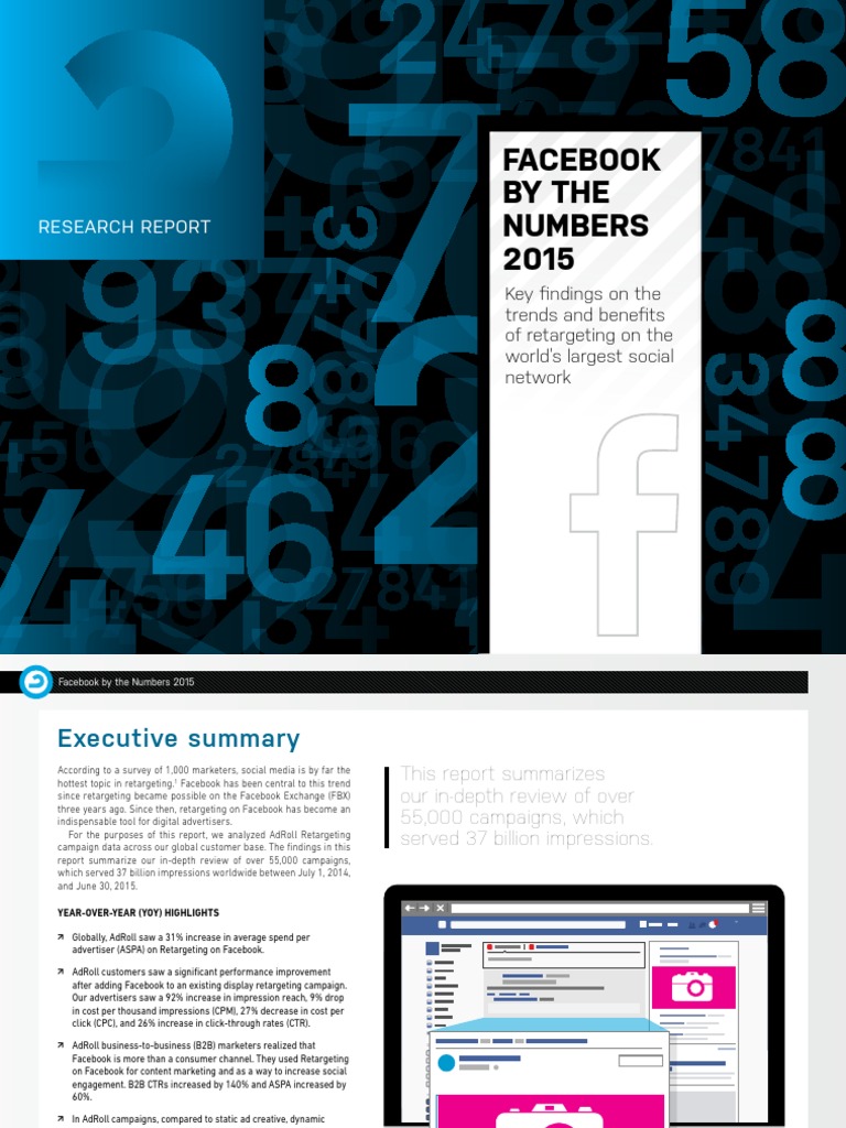 Facebook by The Numbers 2015 | Download Free PDF | Customer ...