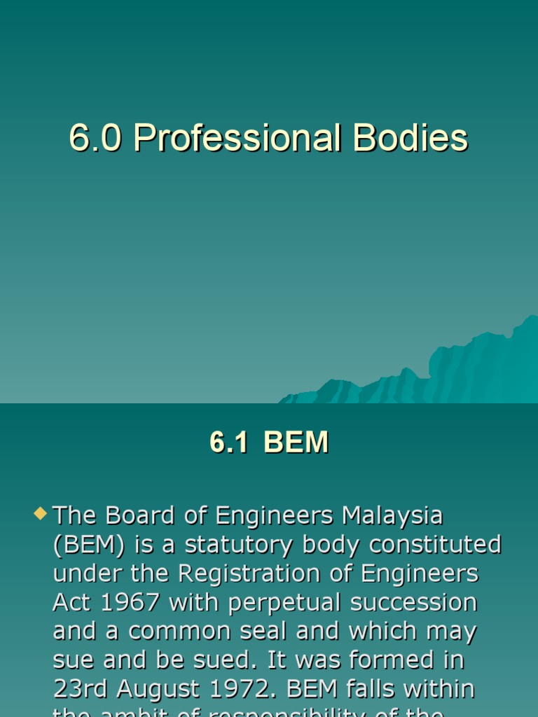 Overview of BEM and IEM Roles | PDF | Occupational Safety And Health ...