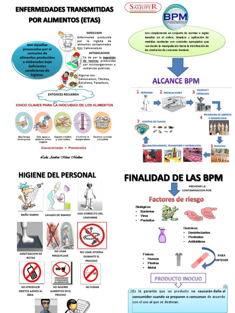 Folleto Bpm | Industria de alimentos | Alimentos
