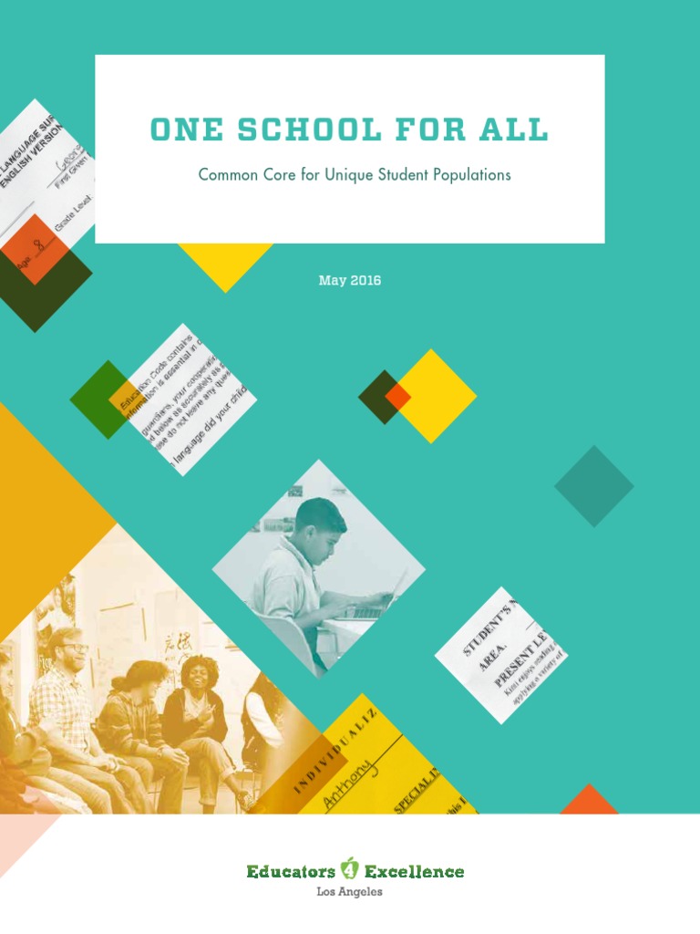 One School For All | PDF | Teachers | Special Education