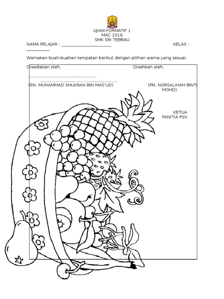 Ujian Formatif 1 PSV Form 2 | PDF