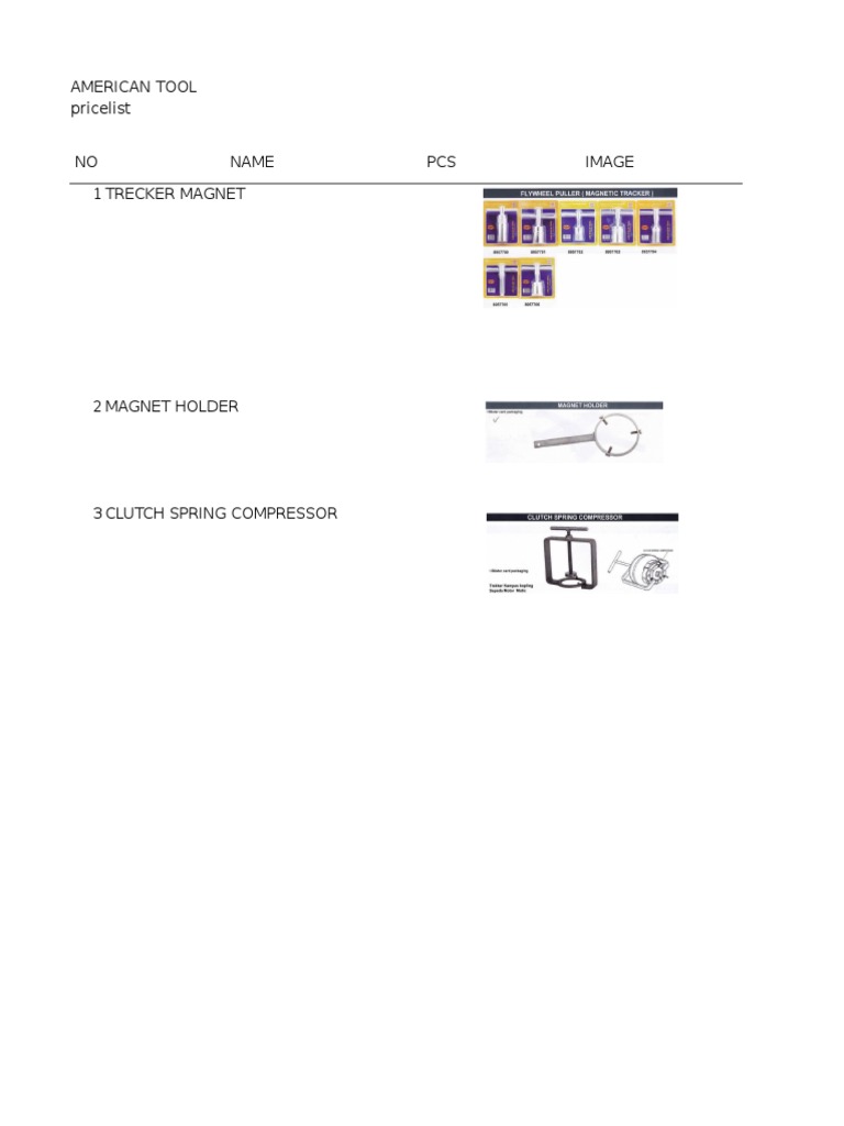 American Tool Pricelist Catalogue | PDF | Home & Garden | Technology ...