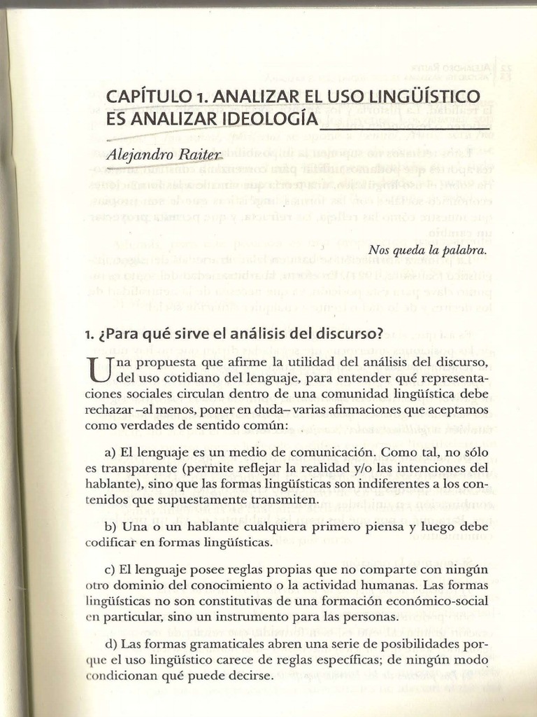 La Caja de Pandora. Alejandro Raiter. Julia Zullo1 | PDF