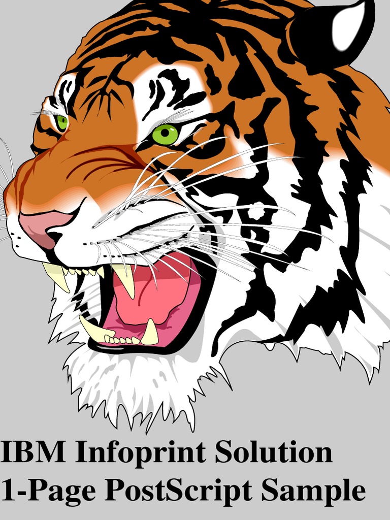 IBM Infoprint PostScript Sample Guide | PDF