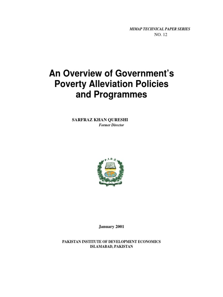 An Overview of Government's Poverty Alleviation Policies and Programmes ...